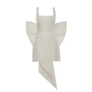 Baé Special Moments Luna Mini Dress With Detachable Bow - White