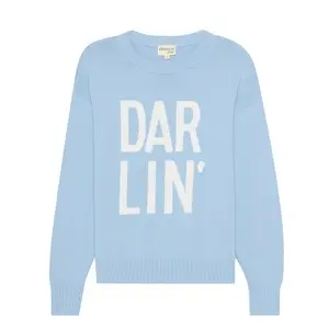 ELLSWORTH + IVEY Riley Crewneck Sweater - Blue