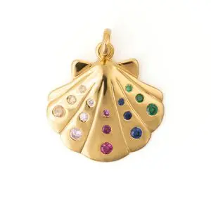 BELINDA JEWELZ Seashell Charm Pendant - Gold