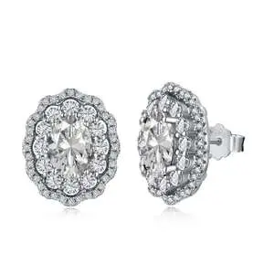 VIVIANA HALIL Louis Sterling Stud Earrings - Silver