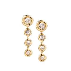 POTOSKA Marlo Flower Crystal Drop Earrings