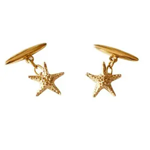 LEE RENEE Starfish Cufflinks - Gold
