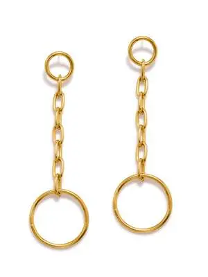 JAREDJAMIN Chain Reaction Drop Earrings - Gold
