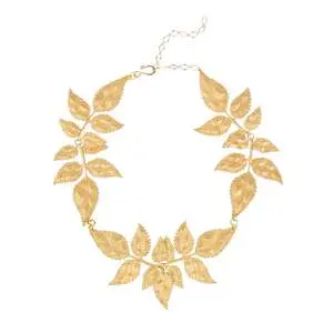 Pat’s Jewelry Leaves Choker - Gold