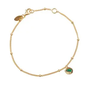 MURU May Birthstone Charm Bracelet - Gold
