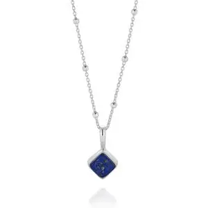 NELLOU JEWELLERY Lapis Lazuli Sterling Silver Necklace - Blue