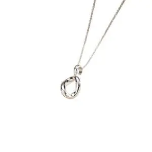 POSH TOTTY DESIGNS Organic Drop Sterling Pendant Necklace - Silver