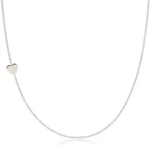 MAYA BRENNER DESIGNS 14k Gold Asymmetrical Heart Charm Necklace