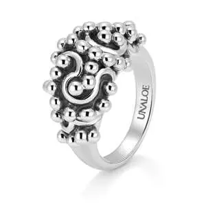 UNALOE Ribes Sterling Ring - Silver
