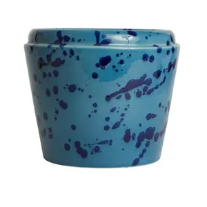 CAROLA FRA I TRULLI Cachepot Vase Celeste And - Blue
