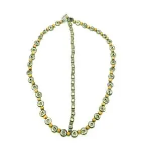 AMY DELSON JEWELRY Paulina Pyrite And Wood Headdress - Silver/brown/gold