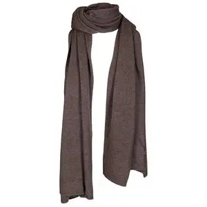 TIRILLM Alfie" Big Cashmere Scarf Melange - Brown