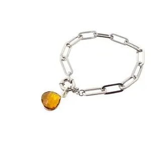 HARFI Citrine November Birthstone Bracelet - Gold/yellow