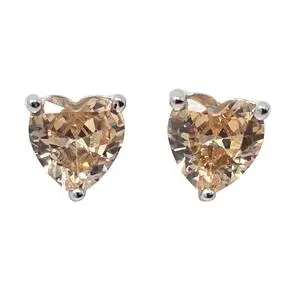 Sophelia SOPHELIA Harfi Stud Earrings With Citrine Silver/orange