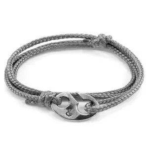 ANCHOR & CREW Classic Windsor Bracelet - Grey