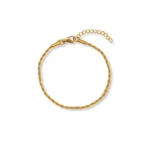A WEATHERED PENNY Delicate Rope Bracelet - Gold