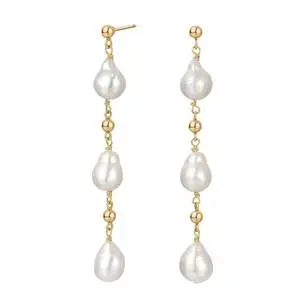 KATY FAYE Vega Pearl Dangle Earrings