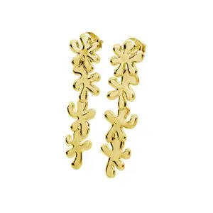 LUCY QUARTERMAINE Four Drop Splash Vermeil Earrings - Gold