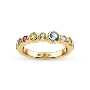 SIF JAKOBS JEWELLERY Sardinien Multicolour Ring - Gold
