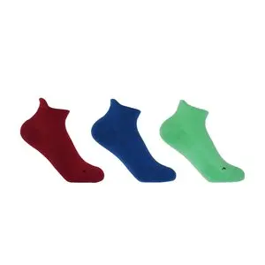 PEPER HAROW - MADE IN ENGLAND Organic Sport Trainer Socks Bundle - Blue/green/red