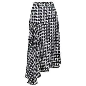 SMART AND JOY Houndstooth Print Skirt