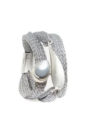 Saachi Mesh Twisted Orb Bracelet
