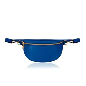 BETSY & FLOSS Zadar Leather Crossbody And Waist Bag - Blue