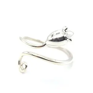 LIME TREE DESIGN Sterling Mouse Charm Adjustable Ring