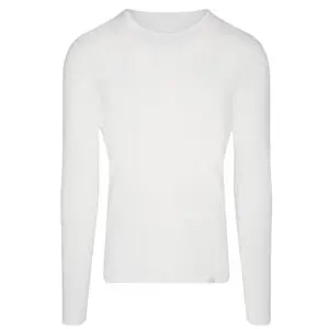ZD ZERO DEFECTS Long-sleeve T-shirt Luxurious Comfort With Egyptian Cotton Color - White