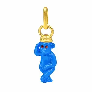 MICHAEL NASH JEWELRY Cerulean Monkey Charm Blue