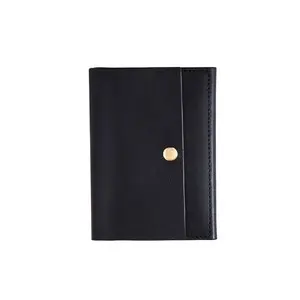 VIDA VIDA Luxe Leather Passport Holder - Black