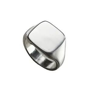 POSH TOTTY DESIGNS Sterling Square Signet Ring - Silver