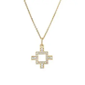 SHEIDA FARROKHI Flower Pendant In 18k Yellow Gold With Diamonds - Gold/yellow