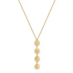 Grossé Gold Plated Crystal Flower Statement Necklace - Gold/yellow