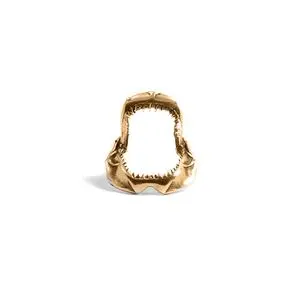 LEE RENEE Shark Jawbone Tie Pin - Gold