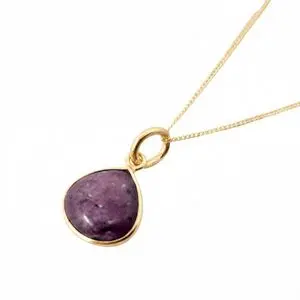 HARFI Ruby Gold Vermeil Necklace - Gold/yellow