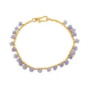 OPIUM JEWELS Vermeil Tanzanite Garland Bracelet - Gold/yellow