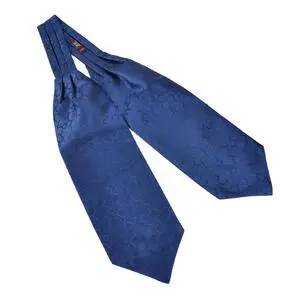 DAVID WEJ Self-tie Paisley Cravat - Blue