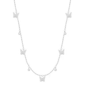 KAMARIA Butterfly Charm Choker Necklace