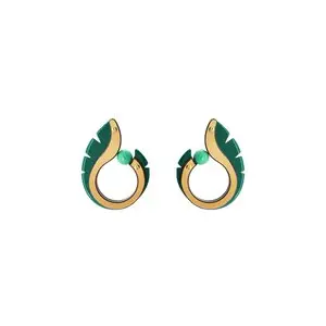 GISSA BICALHO Hoop Earrings - Green