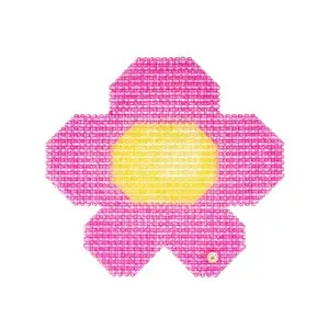 TILLIE BEADS Table Tale Sparkling Daisy Placemat - Pink