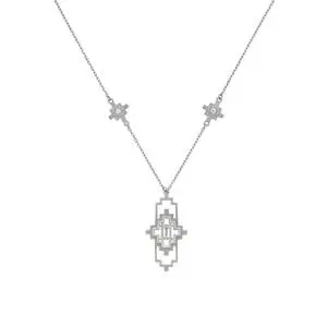 ZOË & MORGAN Munay Aquamarine Necklace - Silver