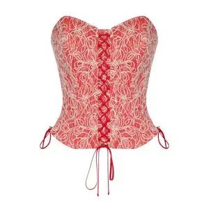 ELSAVA Scarlet Bloom Corset - Red