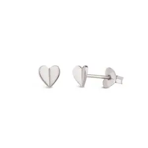 DINNY HALL Bijou Folded Heart Studs