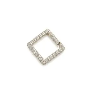JAREDJAMIN Pavé Square Clicker Clasp