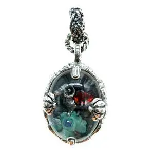 GEM KINGDOM Sterling "through The Looking Glass Ram" Pendant
