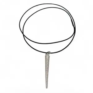 JAGGED HALO JEWELRY Benson Spike Pendant Necklace - Silver