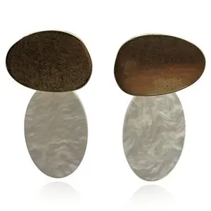 MICHAEL NASH JEWELRY Chiara Mother-of-pearl Drop Earrings - Gold/white