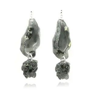 BIO-TRIMMINGS Binet Onyx Bio-gems Earrings
