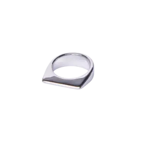 MIDDLE FINGER Ridgeback Stacker Ring - Silver